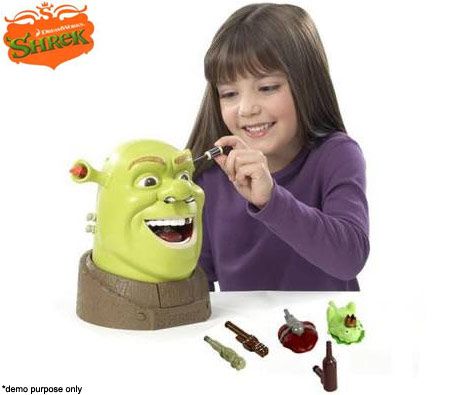 Dreamworks Shrek Brain Buster Talking Head Game