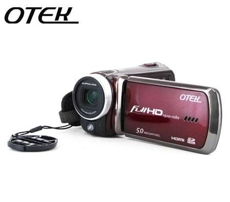 Otek Full HD Video Camera - DVH5F0 - Burgundy