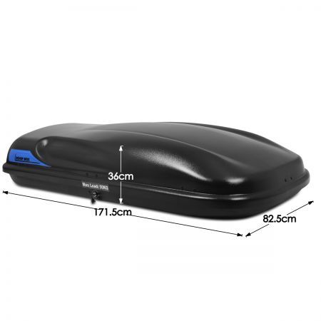 Car Roof Rack Luggage Pod - 450L Capacity in Black | Crazy Sales