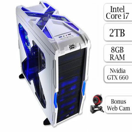 Intel Gaming i7 PC Intel Core i7-3770 Case with 2TB, 8GB RAM - Bonus 1 ...