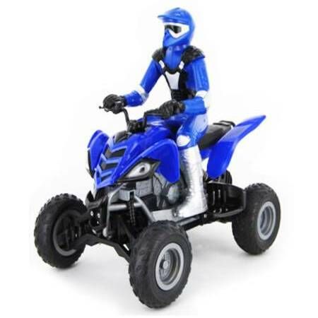 Remote Control ATV Quad Bike With Rider - Blue | Crazy Sales
