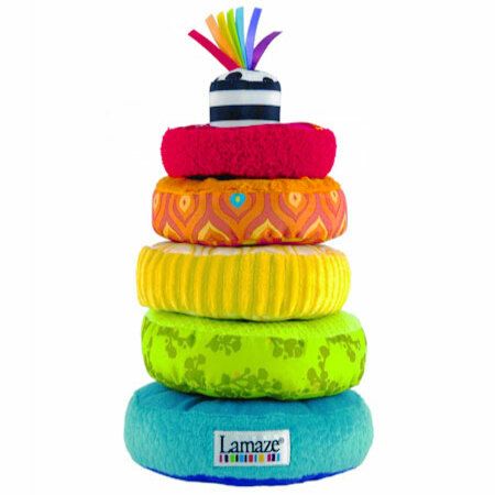 Lamaze Rainbow Stacking Rings Baby Toy | Crazy Sales