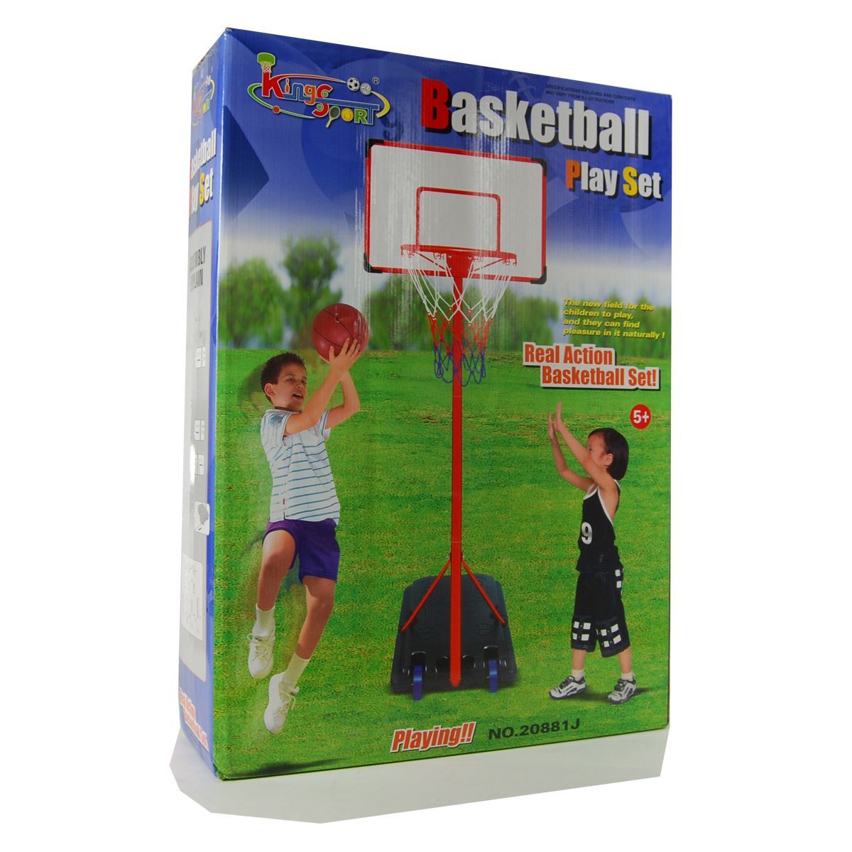 King Sport Portable Height Adjustable Basketball Hoop Set | Crazy Sales