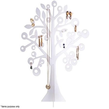 55cm Tree Jewellery Stand - White