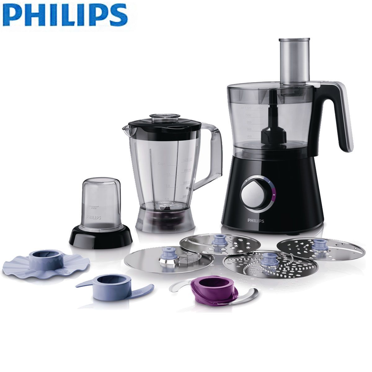 Philips Food Processor with 3 in 1 Compact Set Up