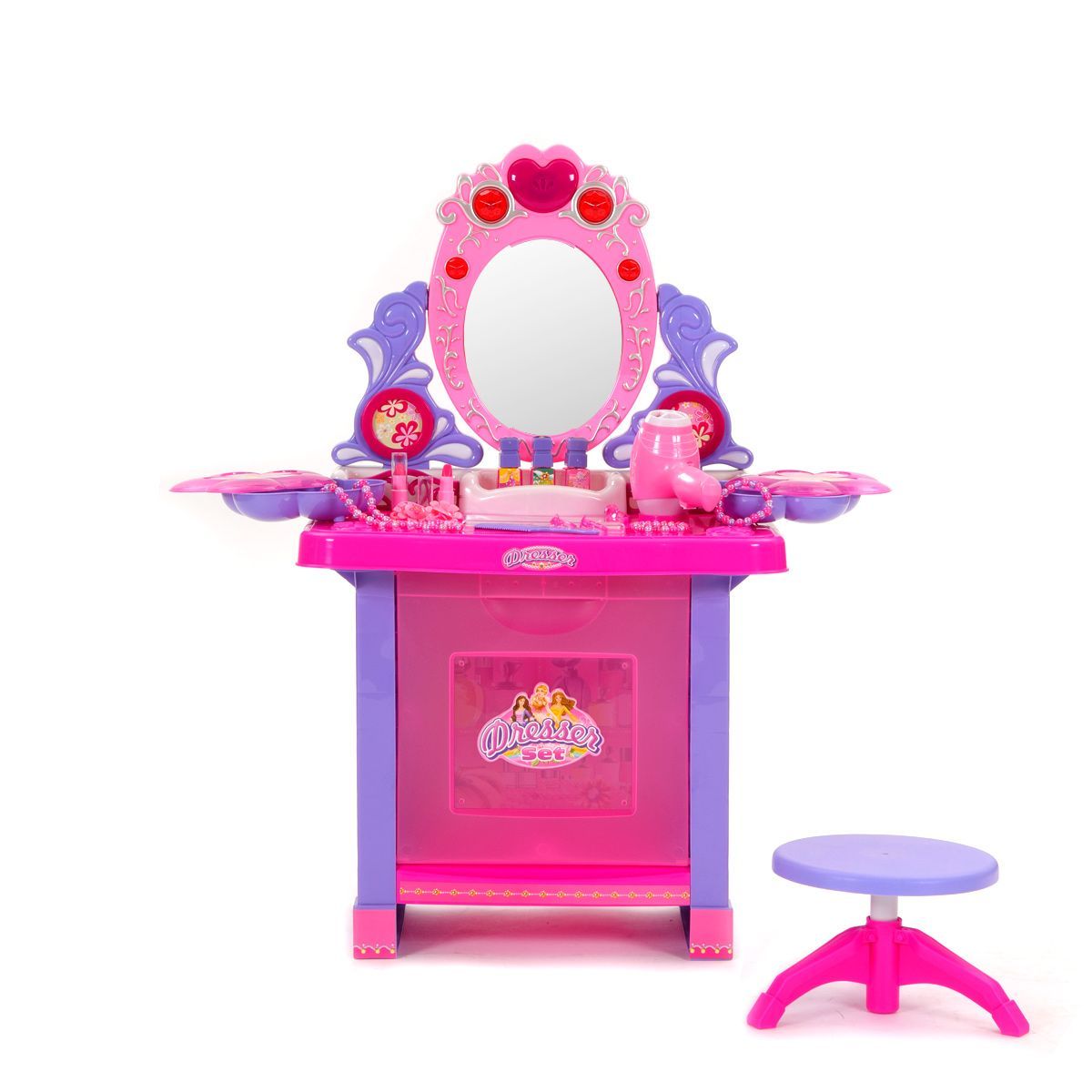 Girl's Make Up Vanity Table Play Set with Music and Light | Crazy Sales