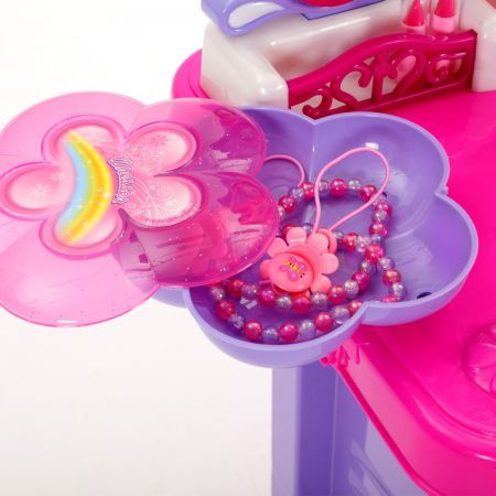 Girl's Make Up Vanity Table Play Set with Music and Light | Crazy Sales