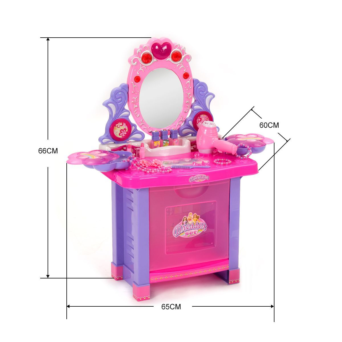 Girl's Make Up Vanity Table Play Set with Music and Light | Crazy Sales