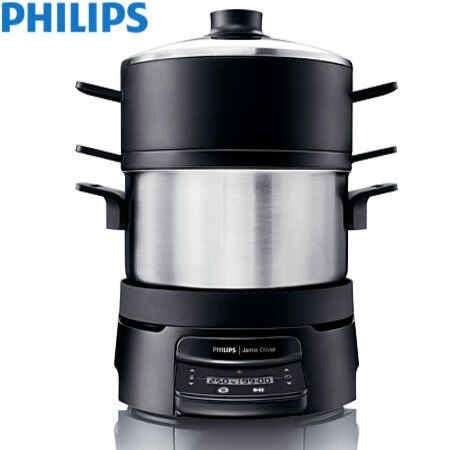 Philips Jamie Oliver HomeCooker - 1500W with Stirrer, Steamer & Pasta ...