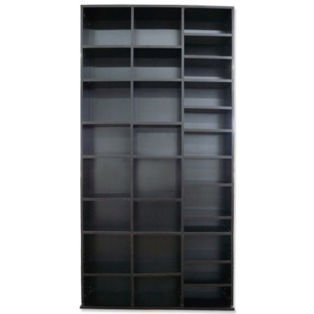 Freestanding CD / DVD Storage Rack - Coffee Brown