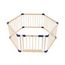 Kidbot 8-Panel Wooden Baby Playpen Kids Activity Play Center Safety ...