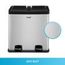 Modern 60L Dual Compartment Stainless Steel Garbage Bin | Crazy Sales