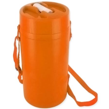 Insulated 1L Bottle Container with Built in Nozzle - Orange
