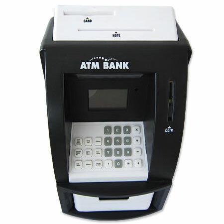 My Personal ATM Money / Coin Bank Machine with Digital Display - Black ...
