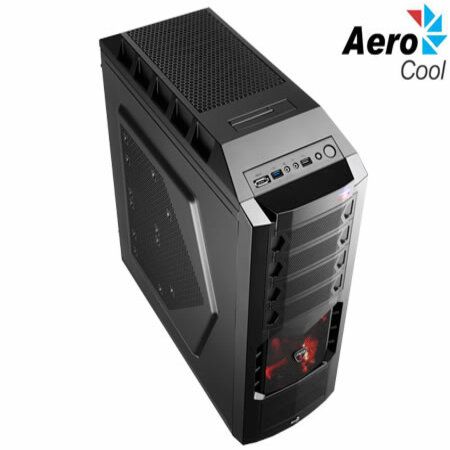 Aerocool Black Hawk Gaming Case ATX Case, No PSU, 1x USB 3.0, 1x USB 2. ...