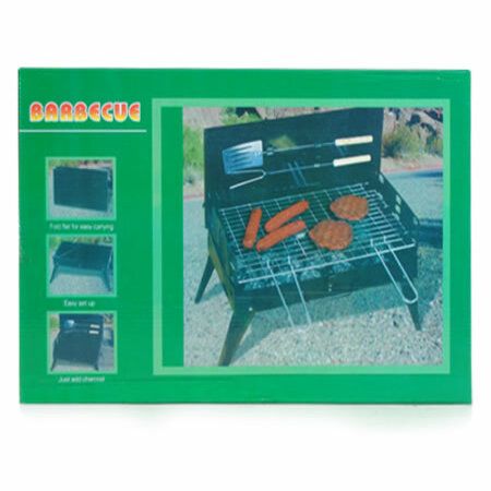 Portable Camping Charcoal BBQ Hibachi Grill & Carry Case | Crazy Sales