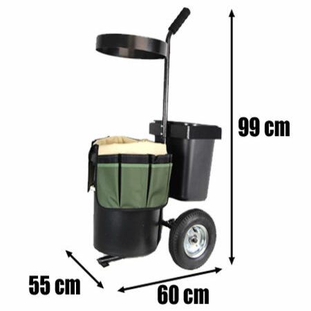 Rolling garden tool cart store