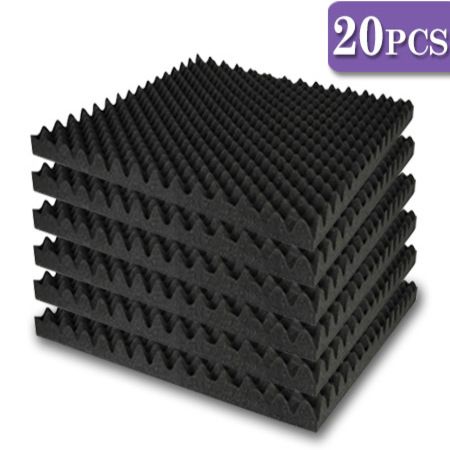 Sound Absorption Foam Square - 20 Sheets