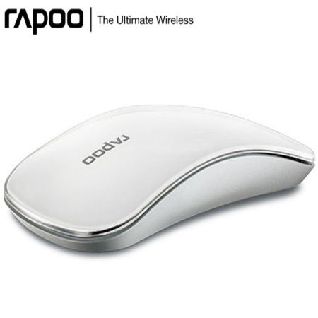 Rapoo T6 Curved Touch Wireless Optical Mouse White | Crazy Sales