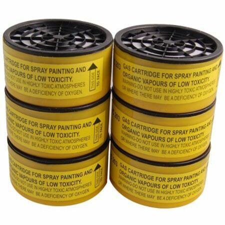 6 x Gas Filter RC203 Cartridge Filter set suitable for Air Respirator ...