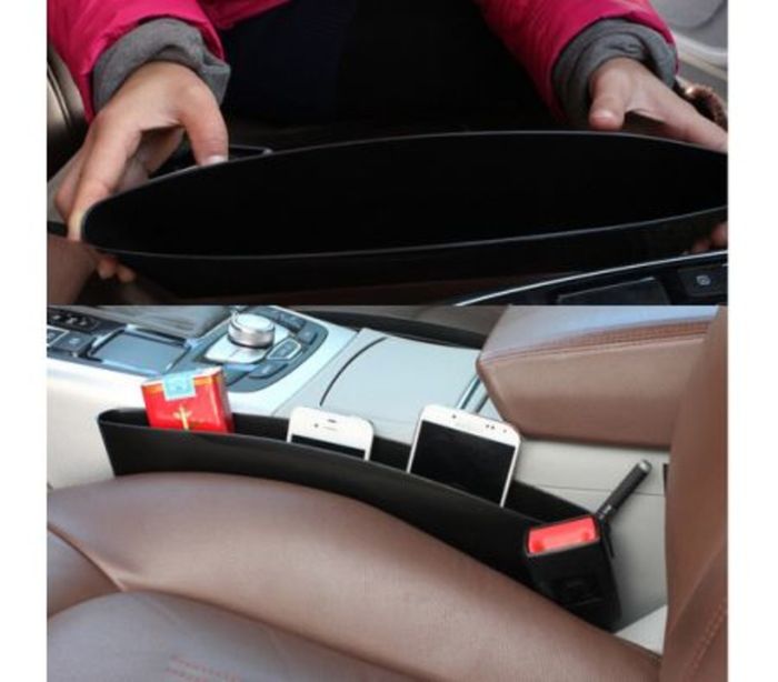 2Pc Catchcaddy Car Seat Pocket Catcher Gray | Crazy Sales
