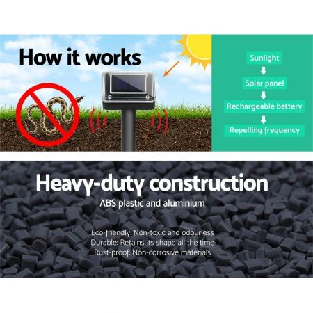 Set of 10 Solar Powered Snake Repellers | Crazy Sales