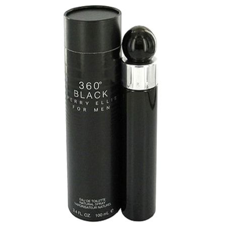 360 Degree Black by Perry Ellis 100ml EDT SP Cologne Perfume Fragrance ...
