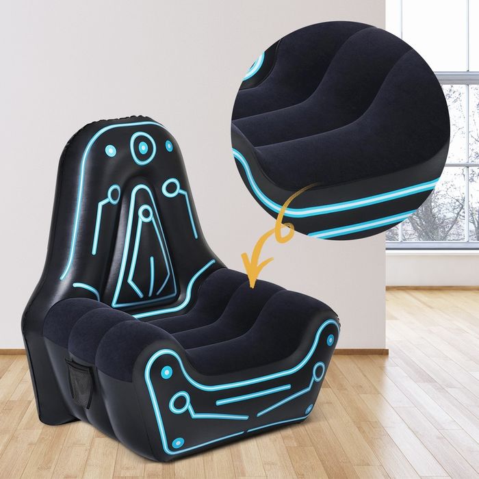 Bestway Inflatable Lounge Armchair Air Sofa Couch Camping Beach Chair ...