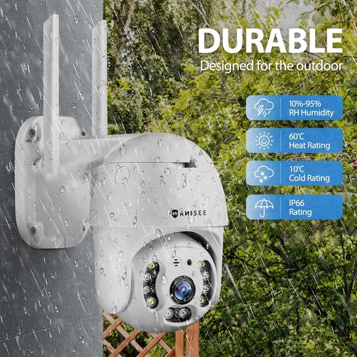 Anisee 3MP Security Camera CCTV Camera HD Wireless Home Security IP ...