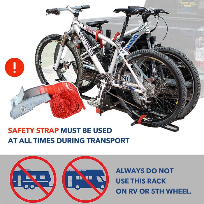 2 Bike Rack for Car SUV Bicycle Storage Carrier Holder Vehicle Rear ...