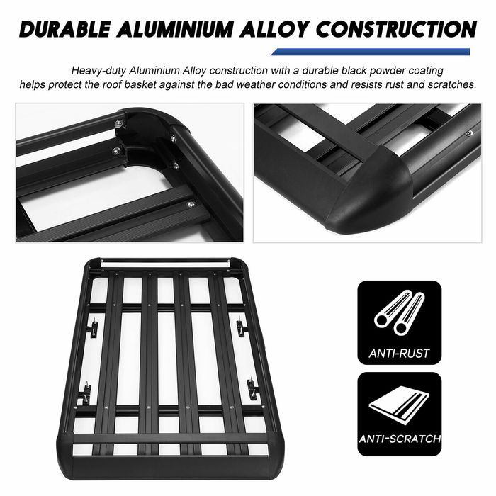 Universal Roof Rack Basket Luggage Carrier Cargo Holder Storage for Car ...