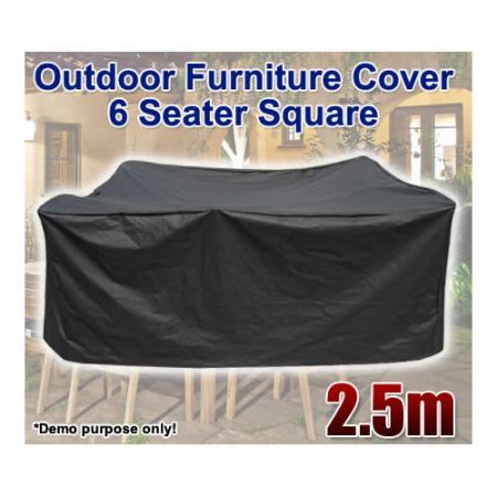 Strong Outdoor Square PVC Coated Polyester 6 Seater Furniture Cover - 2 ...