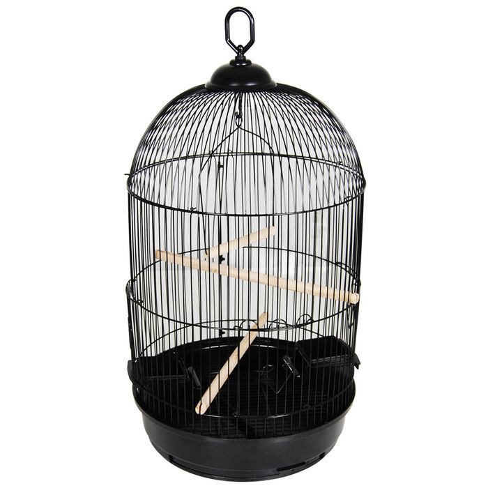 Round Black Metal Bird Cage | Crazy Sales