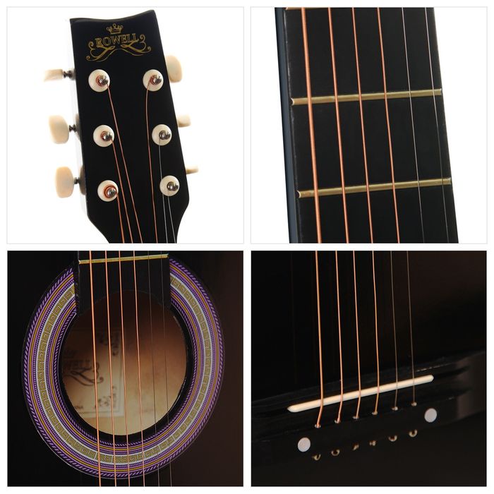 38" Steel String Cutaway Acoustic Electric Guitar Pack (Black) | Crazy ...