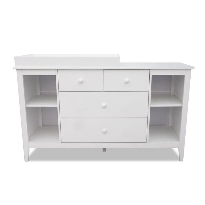 White Baby Changing Table with Four Drawers | Crazy Sales