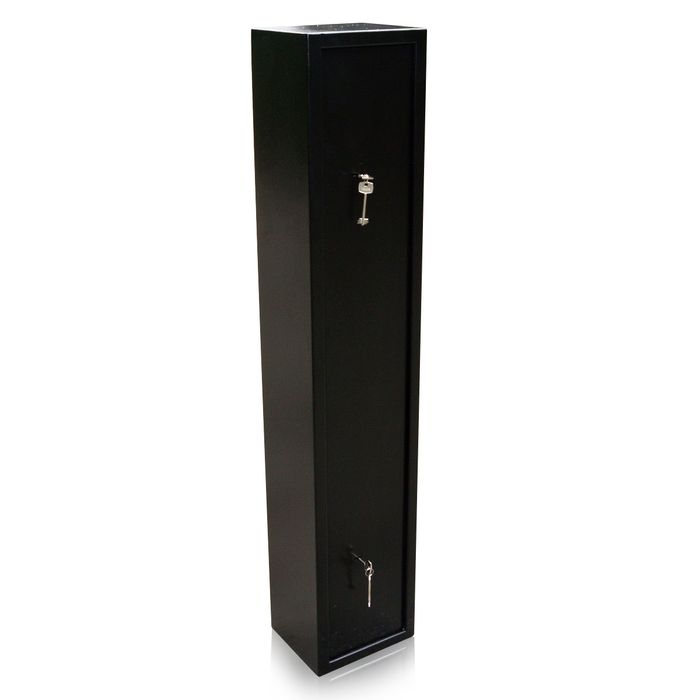 4 Gun Safe Firearm Rifle Storage Lockbox Steel Cabinet | Crazy Sales