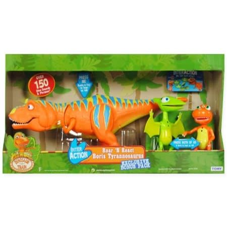 Dinosaur Train Roar 'N React Boris Tyrannosaurus with Tiny & Buddy ...