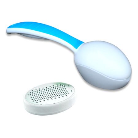 Professional Pedicure Foot Scrubber with Easy Reach Handle and Emery ...