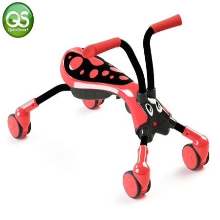 Scramble Bug Ride On Toy - Beetle - Red/Black
