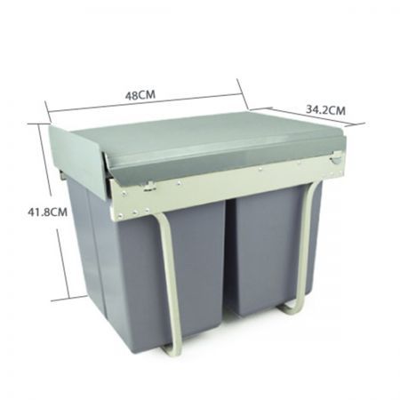 Double 20 Litre Pull Out Rubbish Bin | Crazy Sales