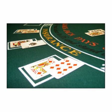 Blackjack Table Cloth - Green | Crazy Sales