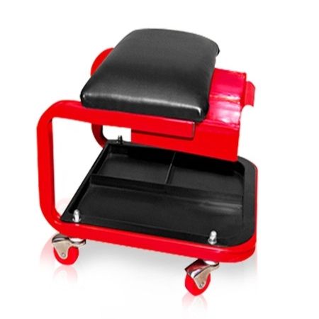 Work Seat with Tray Mechanics Rolling Kitchen Creeper Garage Workshop ...
