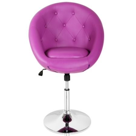 Purple PU Tufted Bar Chair | Crazy Sales