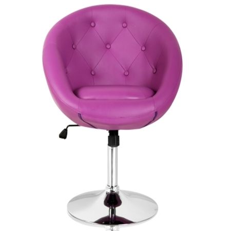 Purple PU Tufted Bar Chair | Crazy Sales