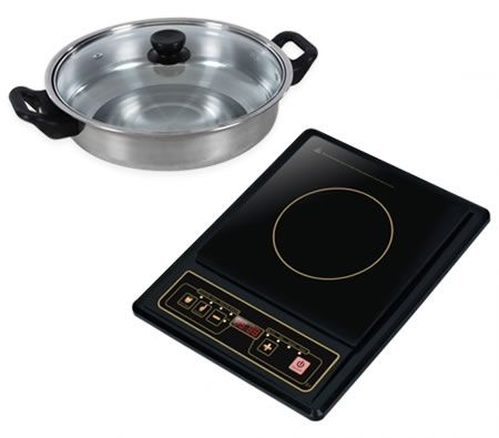 Kitchen Couture Induction Cooker with Bonus Pot