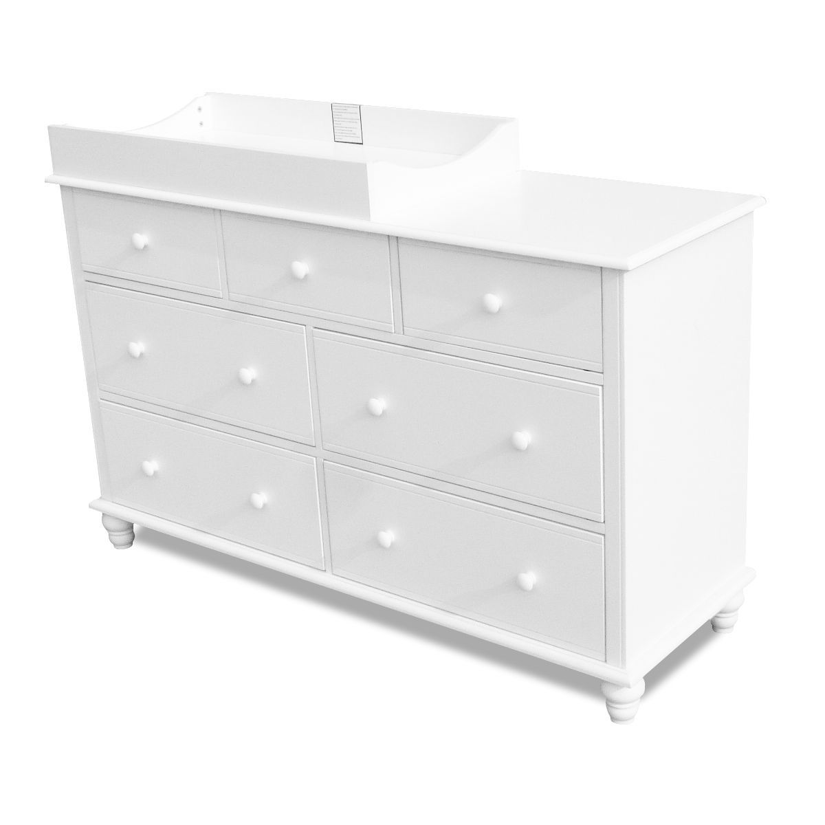 3-In-1 White Baby Cot & Baby Changing White Table Unit | Crazy Sales