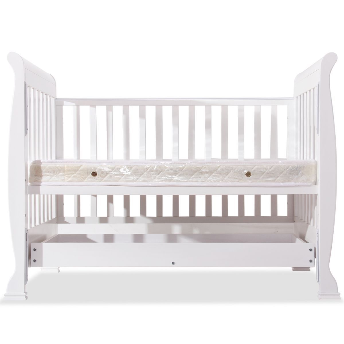 3-In-1 White Baby Cot & Baby Changing White Table Unit | Crazy Sales