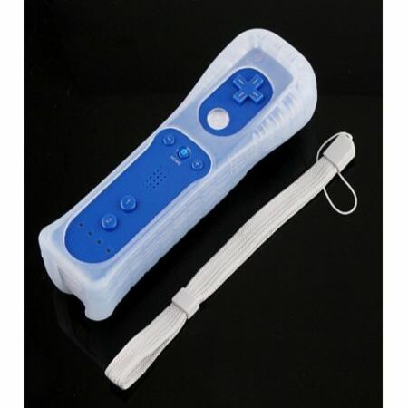 Wireless Remote Controller for Nintendo Wii Dark Blue + Case