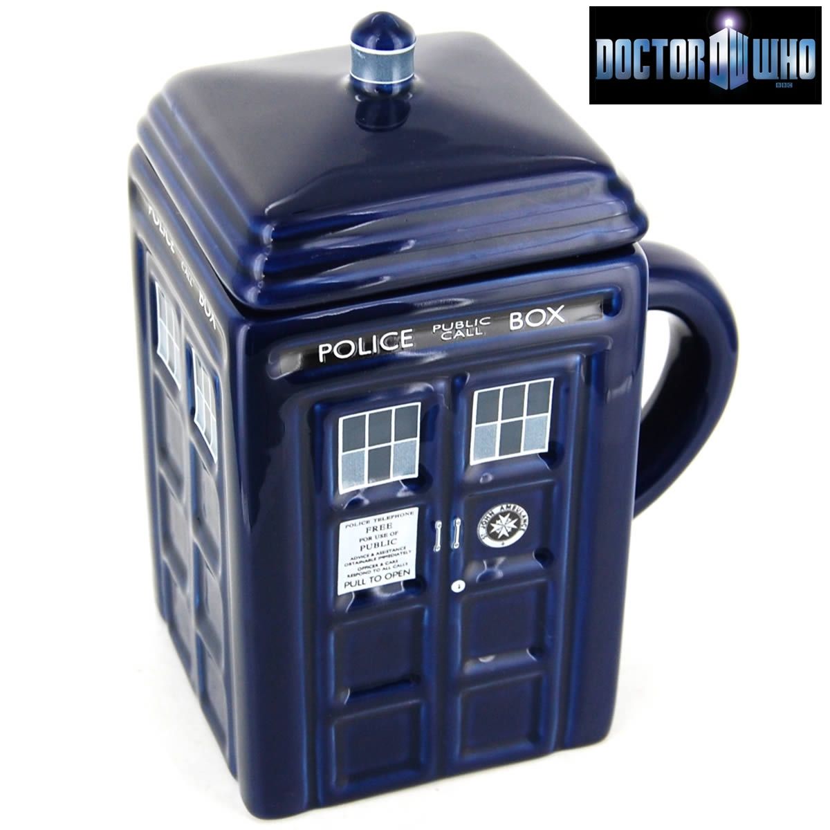 Doctor Who TARDIS Mug w/Removable Lid