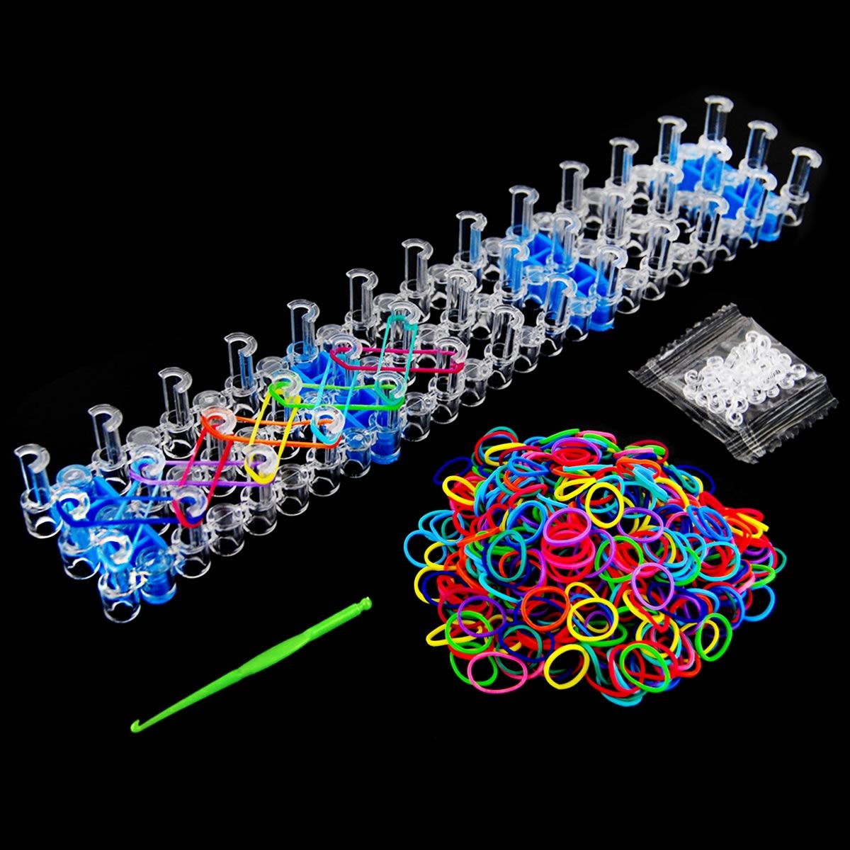 Loom Band Kit - DIY Colourful Rainbow Bands 600 Pcs